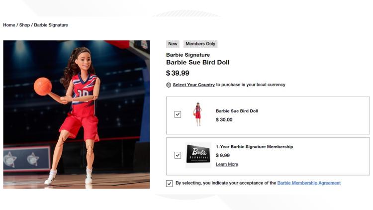 Hi, Barbie! Seattle Storm legend Sue Bird honored with doll | king5.com