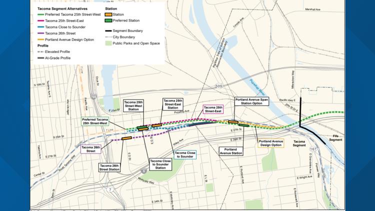 Proposed Tacoma Dome Link Extension would add nearly 10 miles of tracks ...