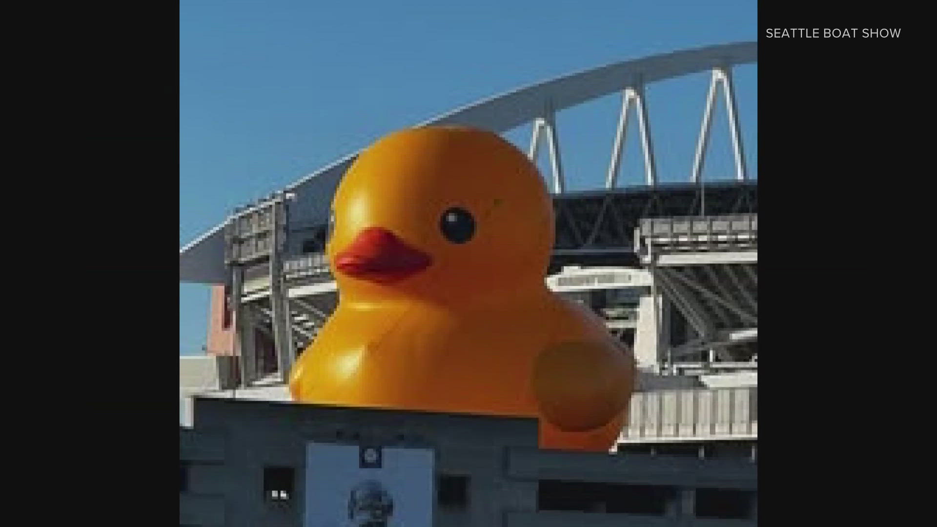 Why is there a giant inflatable duck on top of the Lumen Field parking ...