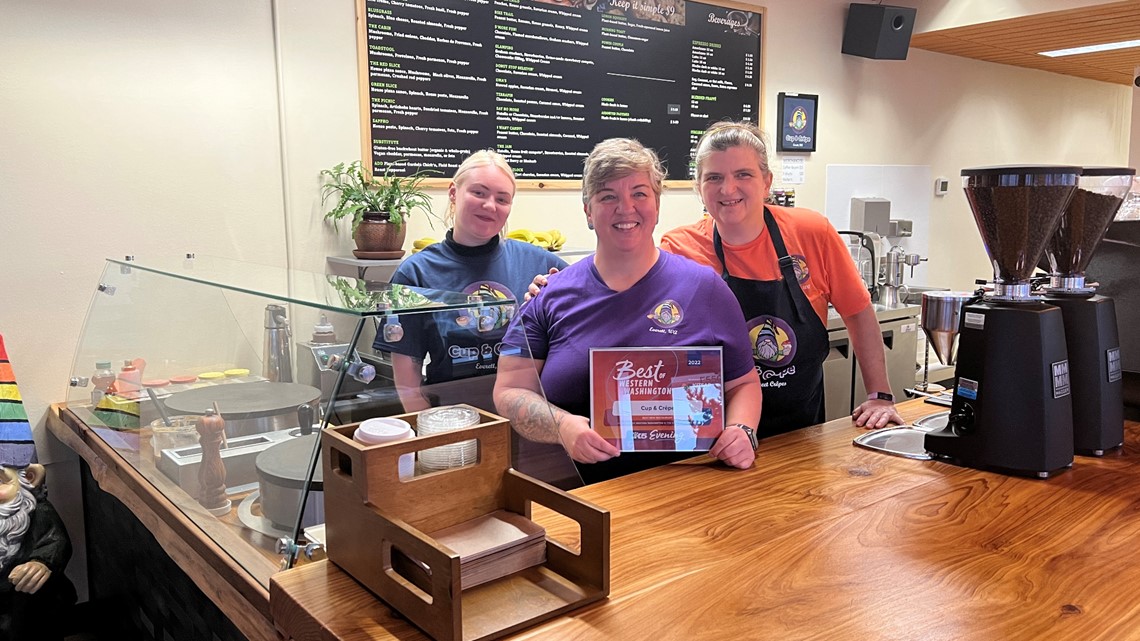 Everett's "Cup and Crepe" wins Best New Restaurant 2022 | king5.com