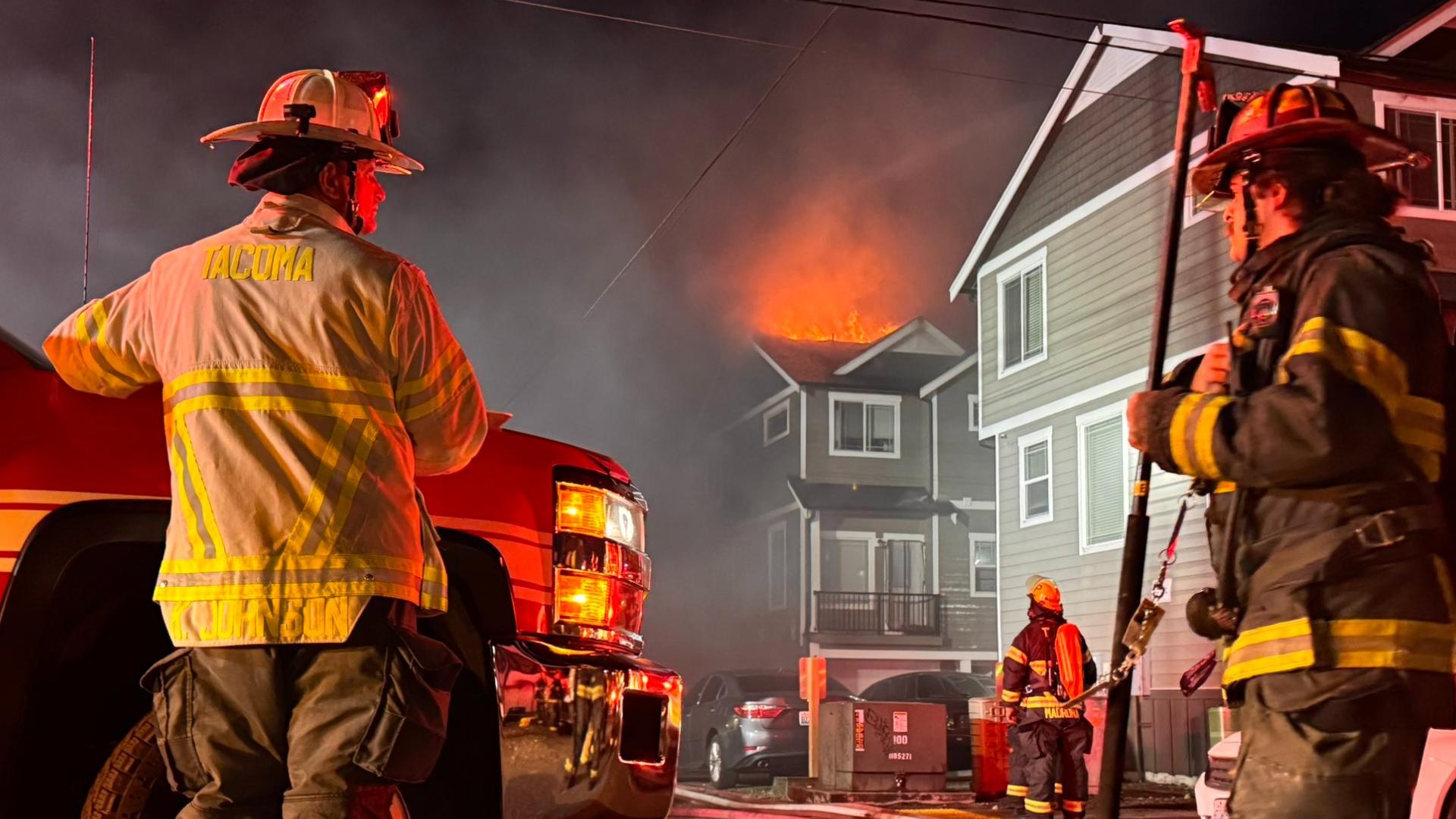 Up To 30 Adults Impacted By Two Alarm Fire At Tacoma Apartment