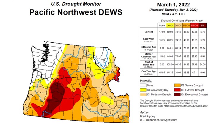 Drought persists for more than half of Washington state | king5.com