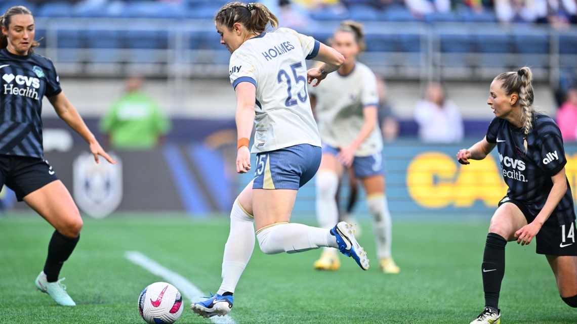 Shae Holmes scores first career goal as Reign fall to Spirit | king5.com