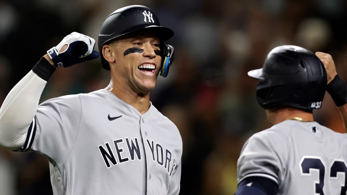 Judge hits No. 44, Yankees beat Mariners 9-4 to stop skid | king5.com