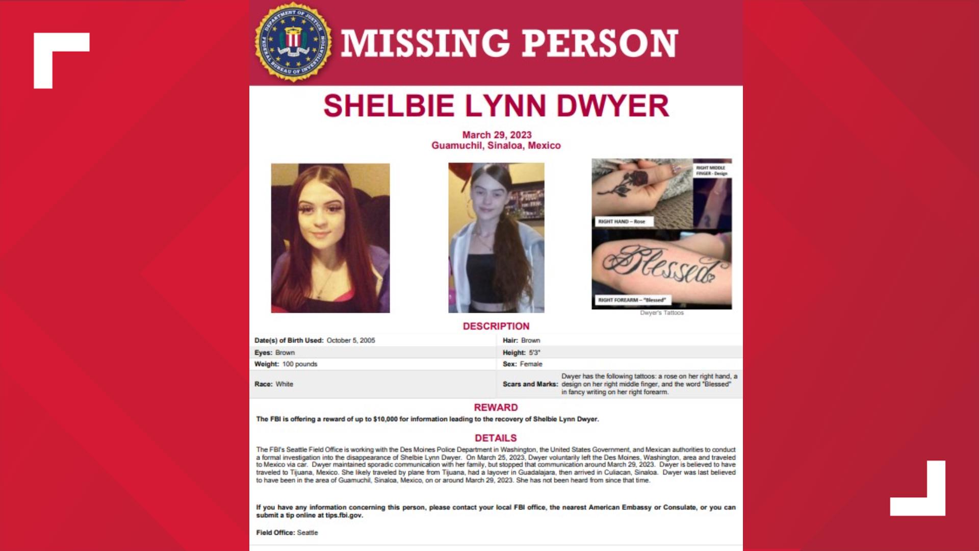 FBI offers $10K reward for information about missing Washington teen ...