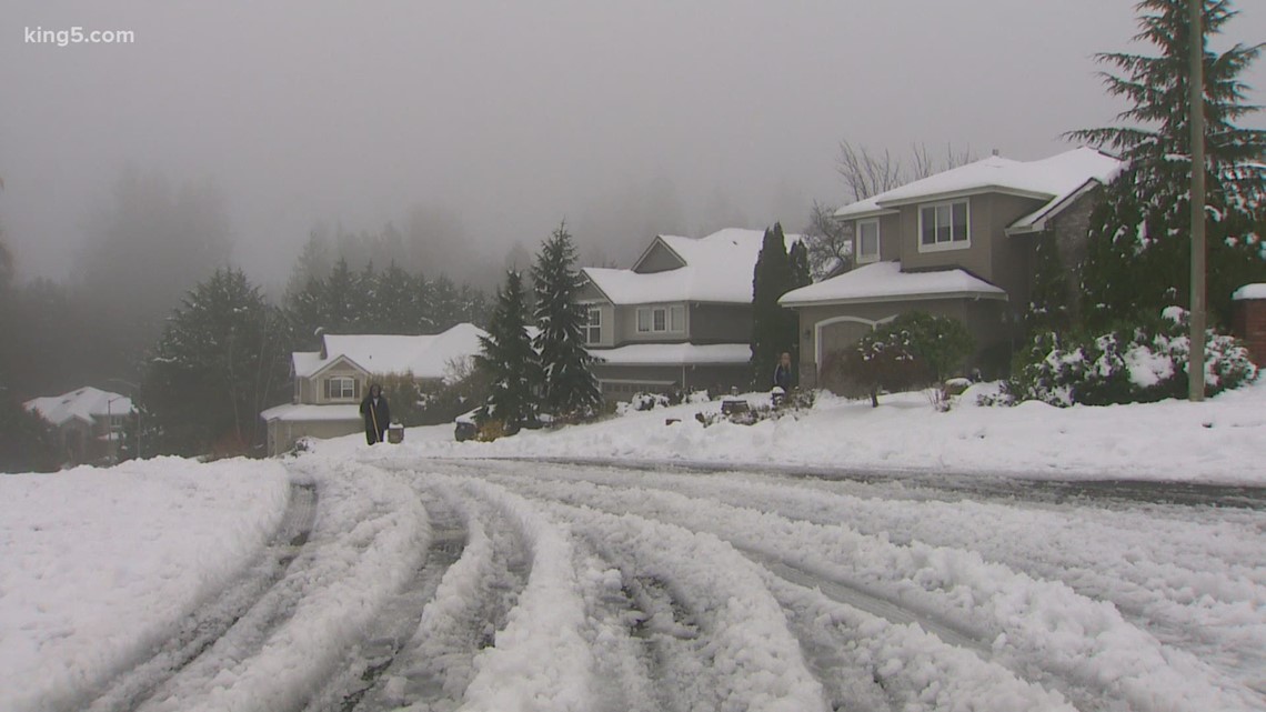Snow turns to slush across western Washington with threat of urban ...