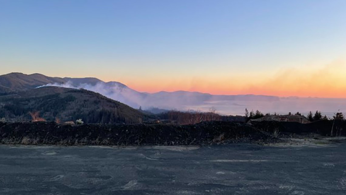 Evacuations lifted after fires break out near Neah Bay | king5.com