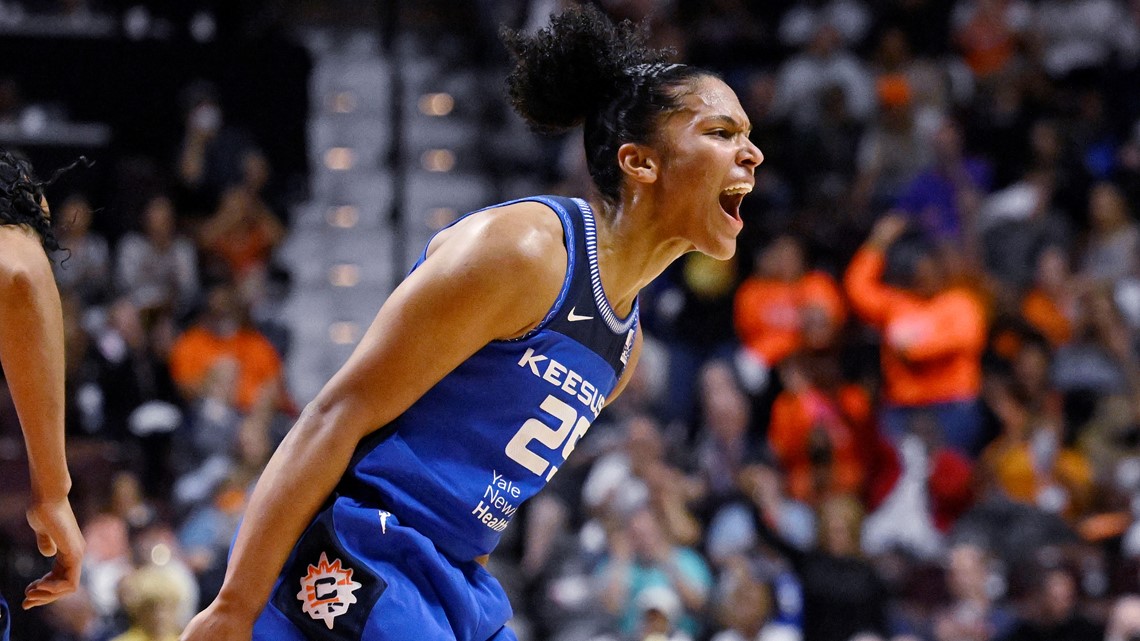 Sun stay alive, beat Aces 105-76 in Game 3 of WNBA Finals | king5.com