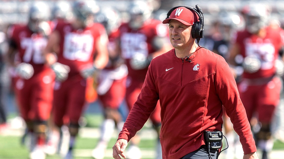 Paul Silvi talks with WSU's Jake Dickert ahead of spring practice ...