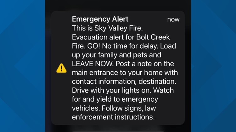 Residents west of Index sent wildfire evacuation alert in mishap ...