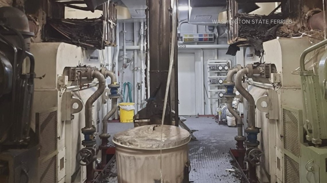Engine fire puts ferry MV Wenatchee out of commission | king5.com