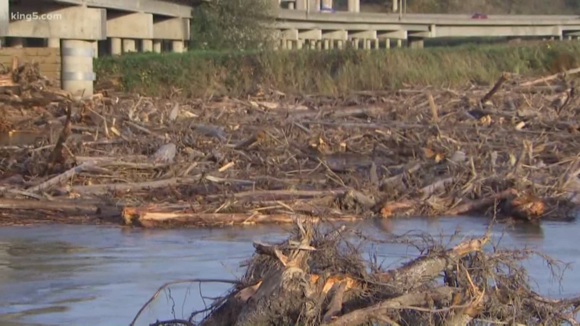 US 2 trestle near Everett now open as crews continue to clear logjam ...