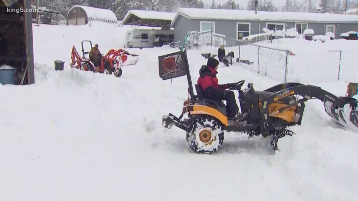 Sequim digs out 2 feet of snow after massive storm | king5.com