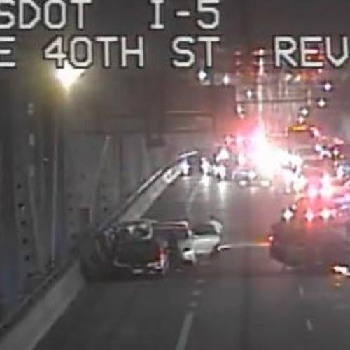 I-5 express lanes reopen after crash amid weekend closure | king5.com