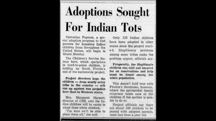 Dark history of the Indian Adoption Project | king5.com