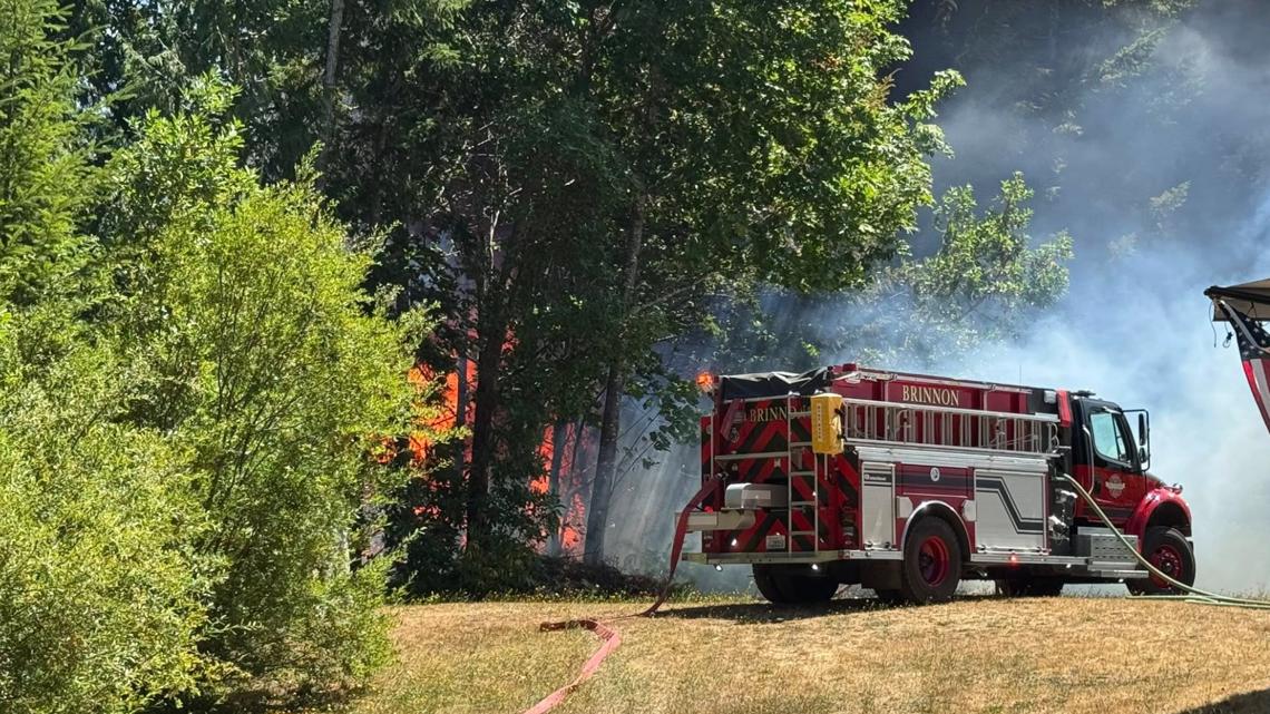 Evacuations ordered for fast-moving fire in Jefferson County | king5.com