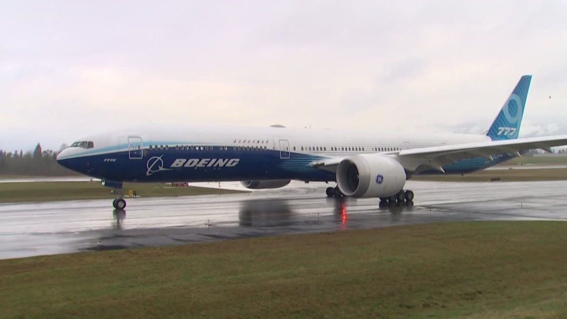 Boeing postpones 777X test flight until Saturday due to wind | king5.com
