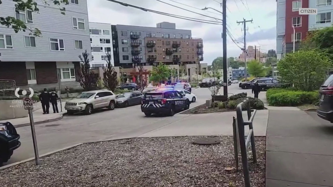 Gunshots hit building during mayor's event on Yesler Way | king5.com