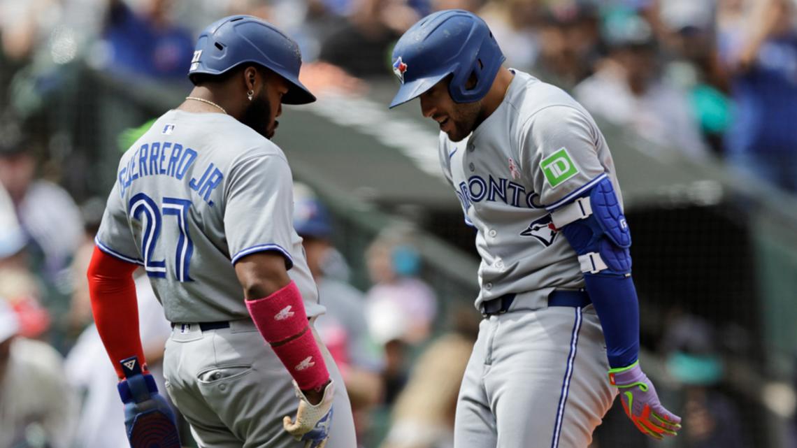 George Springer's 3-run homer helps Blue Jays beat Mariners 9-1 for 3-game sweep | king5.com