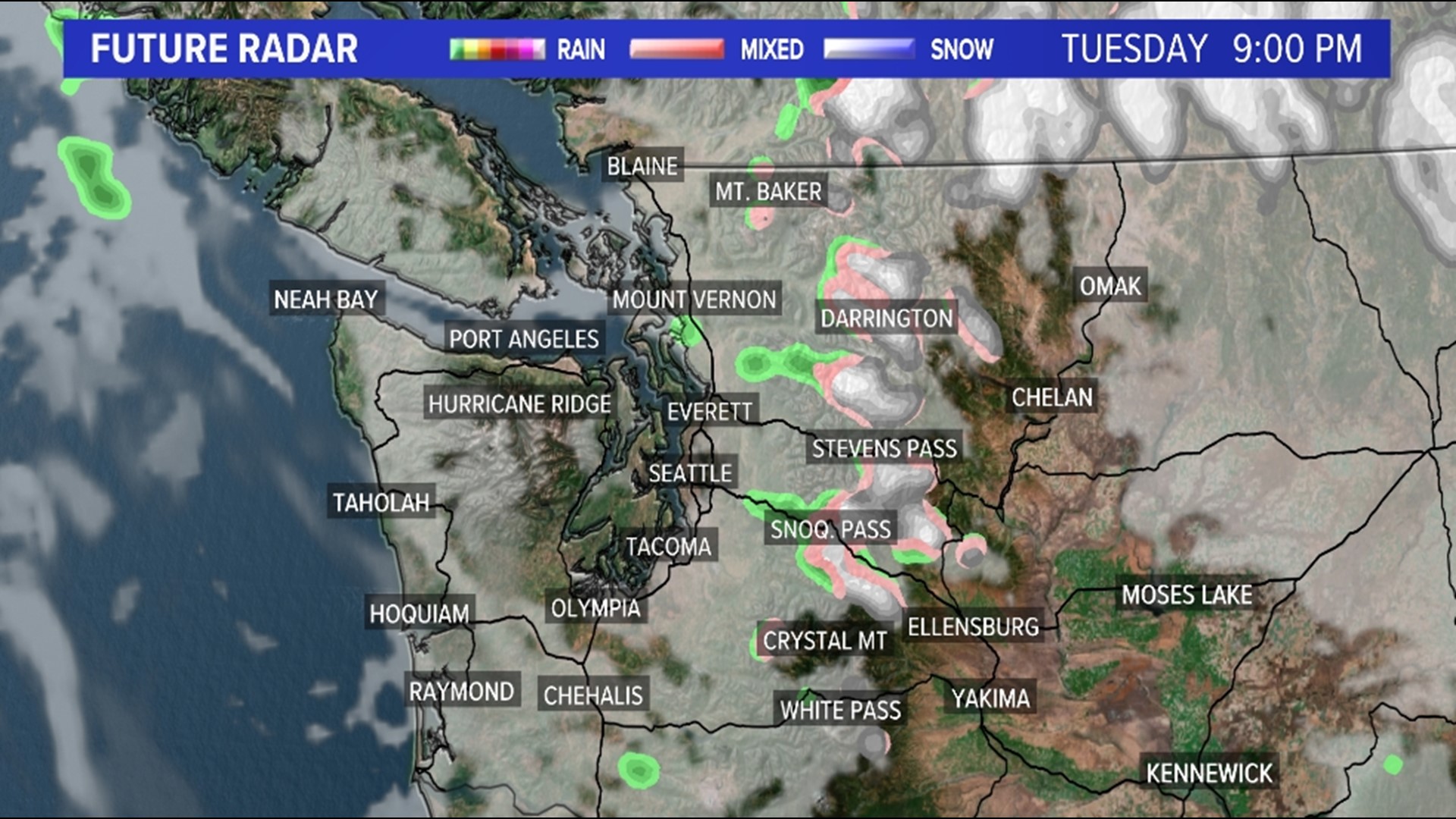 Timeline: Tracking Tuesday's rain, wind, and mountain snow | king5.com
