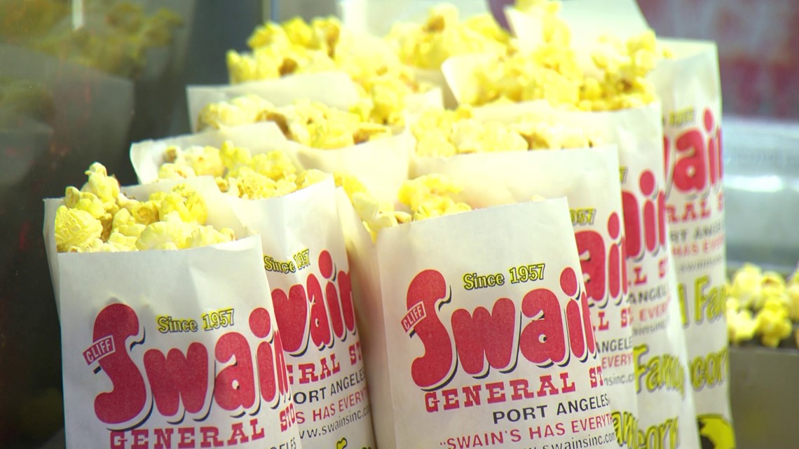 Swain's Popcorn in Port Angeles has been world famous for decades ...