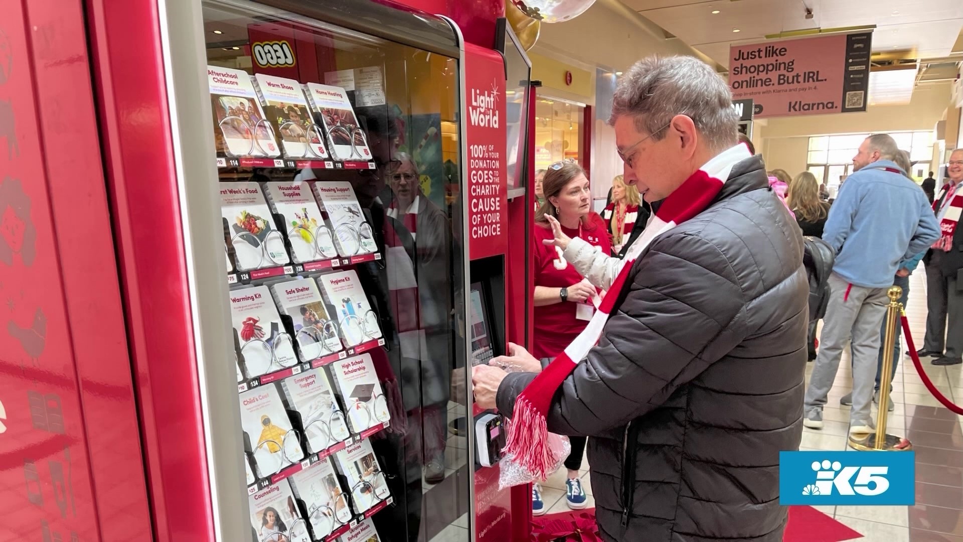 Light the World Giving Machines at Alderwood Mall - New Day NW | king5.com