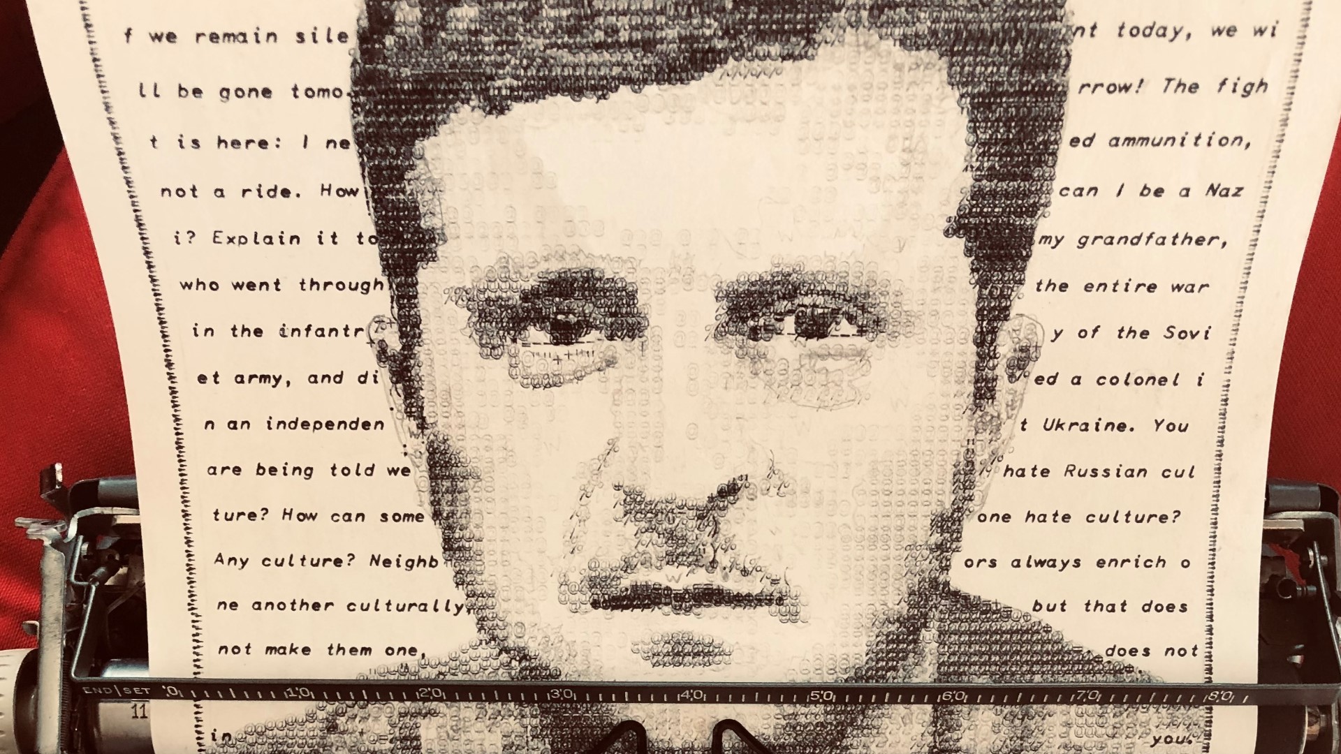 Bellevue artist makes incredible portraits using vintage typewriters ...