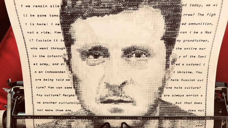 Bellevue artist makes incredible portraits using vintage typewriters ...