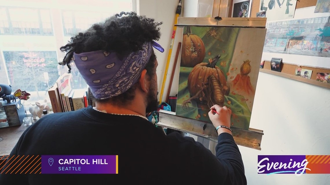 Meet the local artist who uses Pop Surrealism to tell stories | king5.com