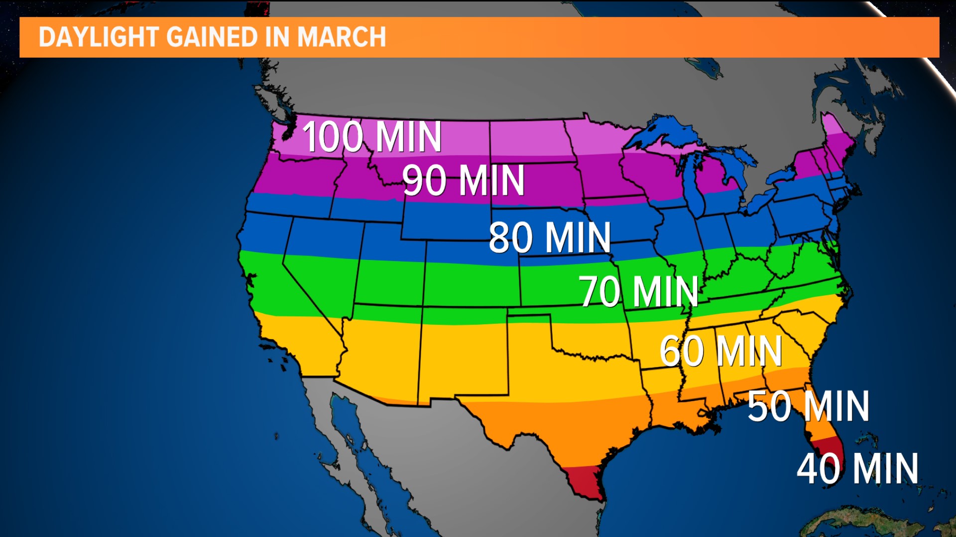 Washington state gains over 100 minutes of daylight in March | king5.com