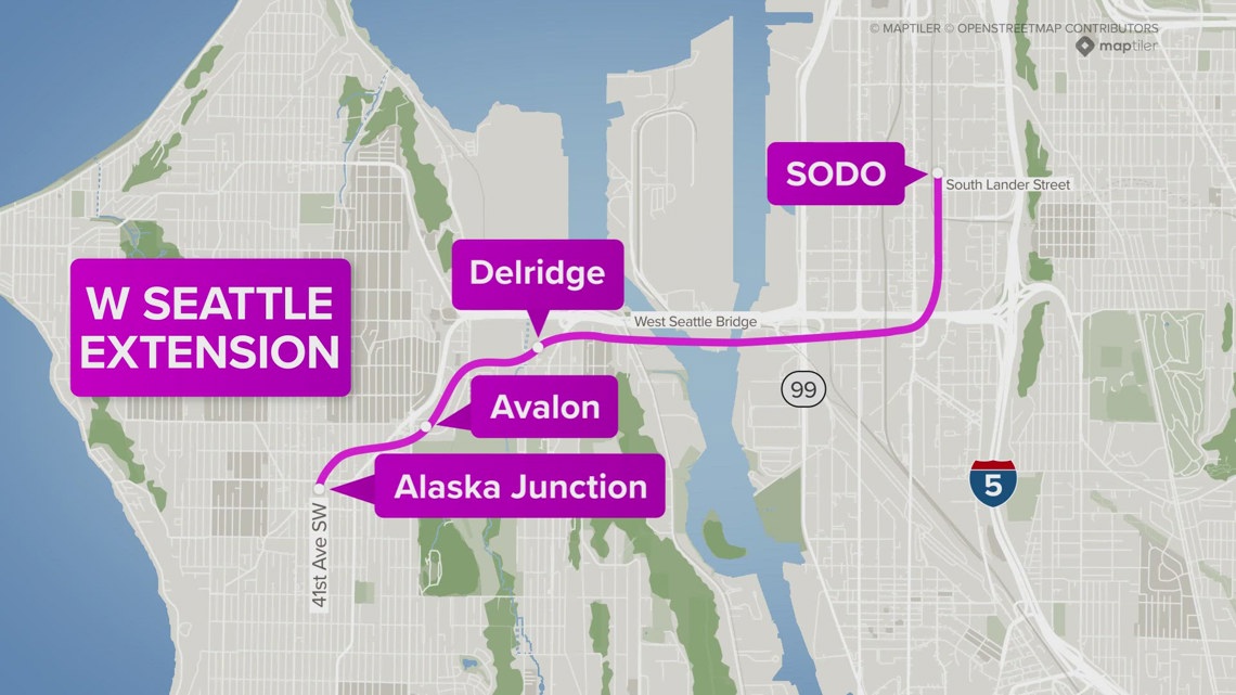 Sound Transit approves route for West Seattle light rail extension ...
