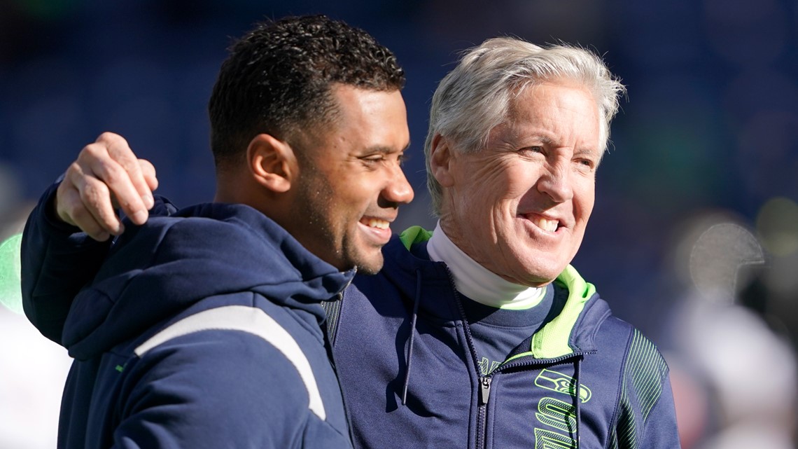 Russell Wilson among Seahawks legends celebrating Pete Carroll | king5.com