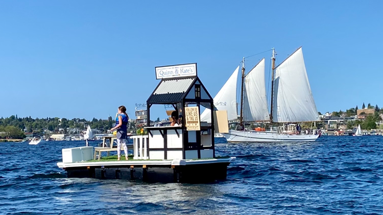 The floating lemonade stand on Seattle's Lake Union | king5.com