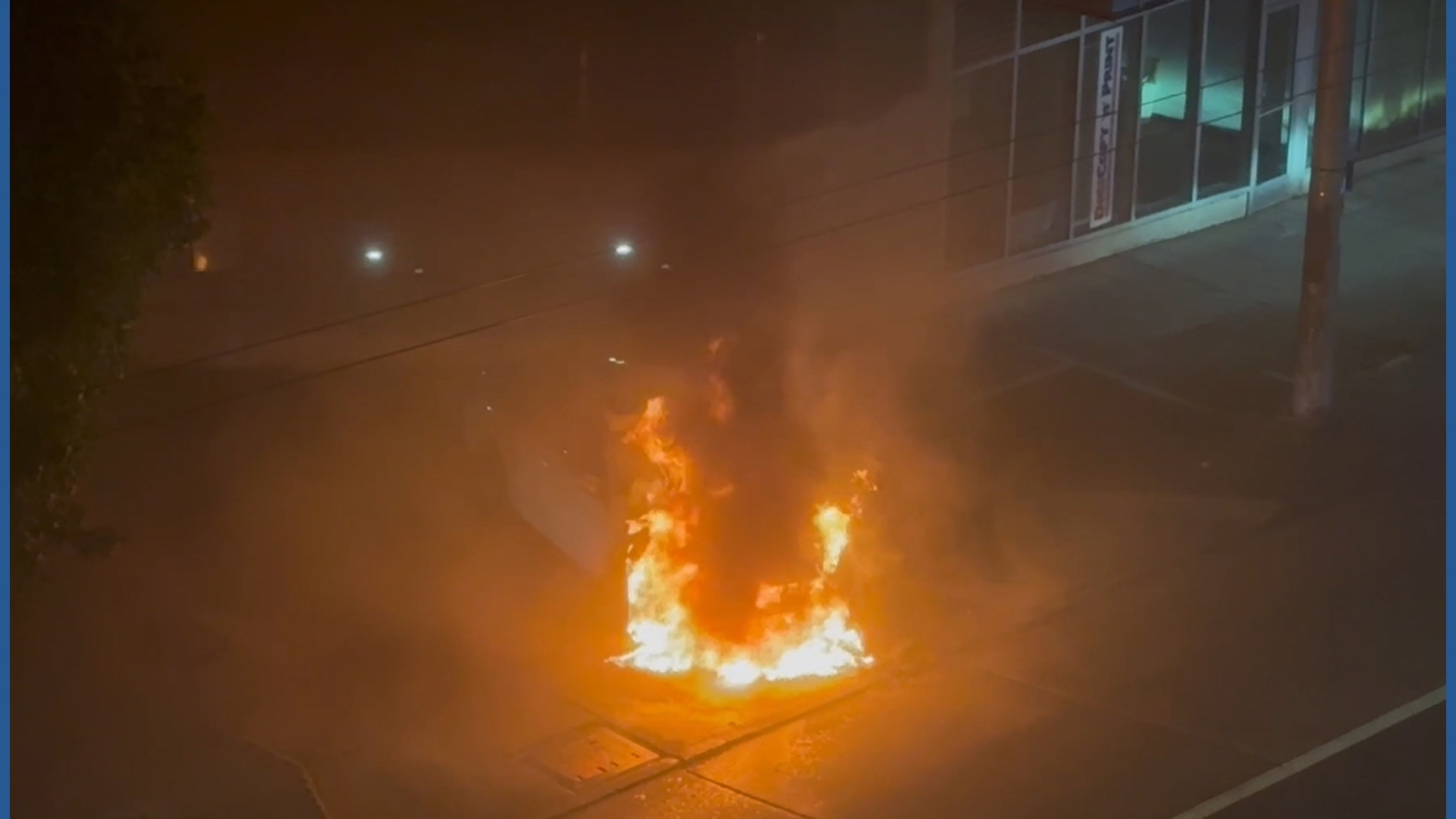 Vehicle fire causes traffic delays on Denny Way | king5.com