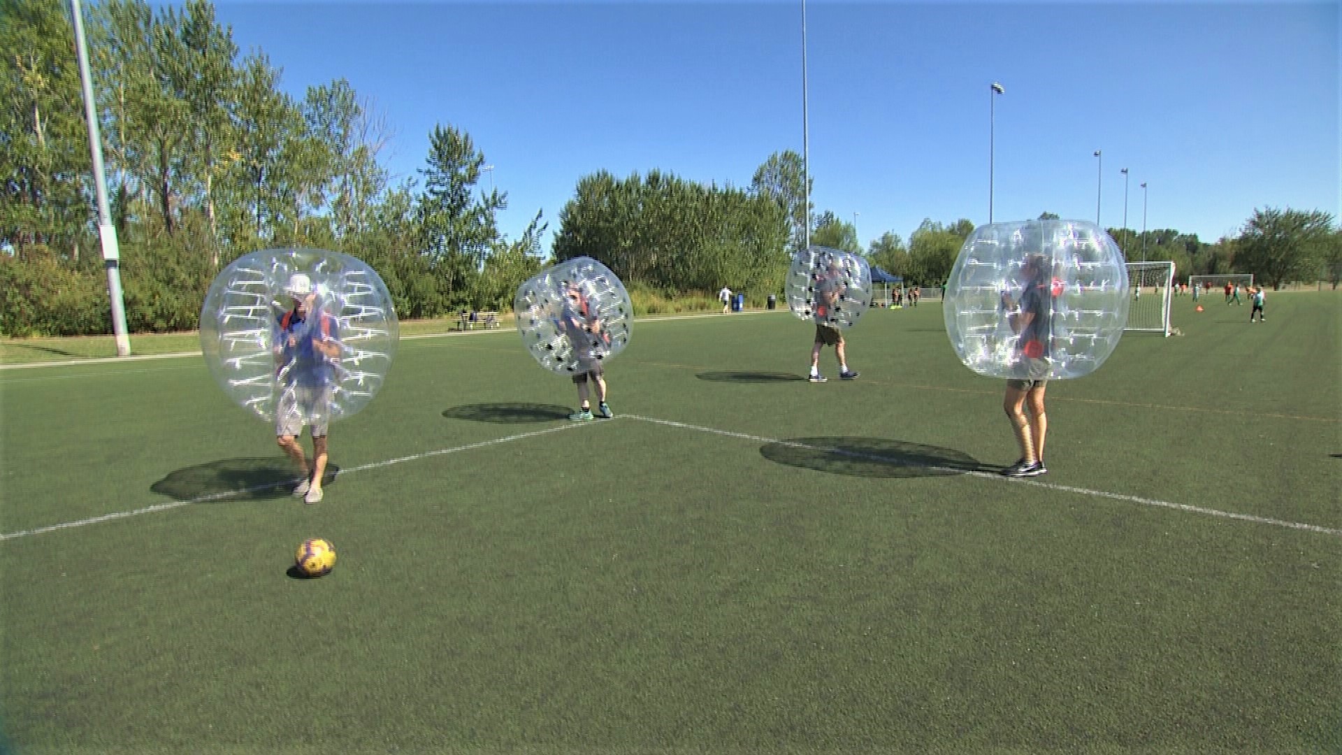 Suit up for ridiculous fun with Seattle Bubble Soccer - Field Trip ...