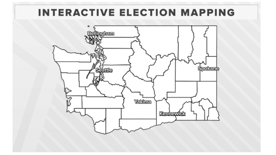 Washington election results map: County totals for top races | king5.com