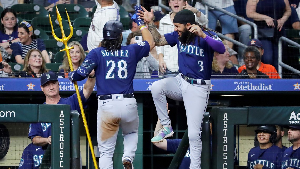 Suárez belts 2 homers, Crawford has 1 as Mariners beat Astros 5-1 ...