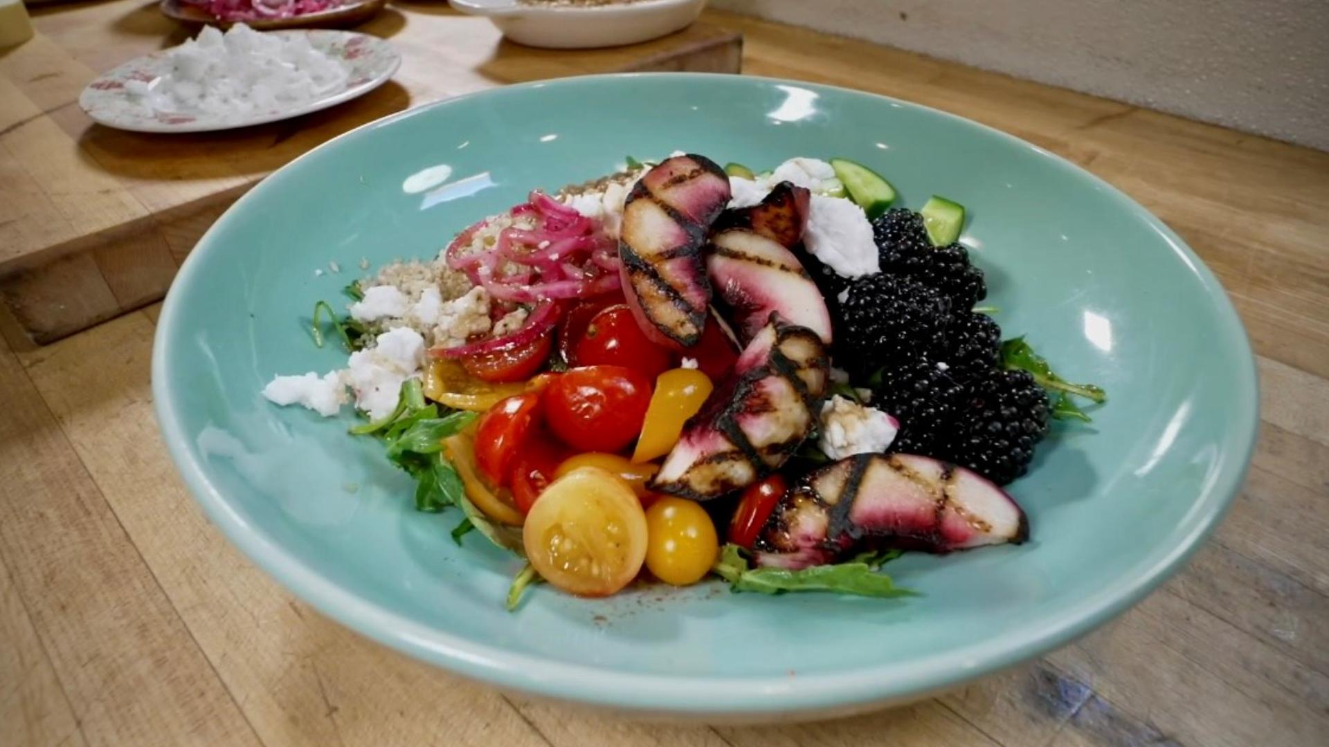 Stone fruit salad is like summer in a bowl - Makini's Kitchen | king5.com