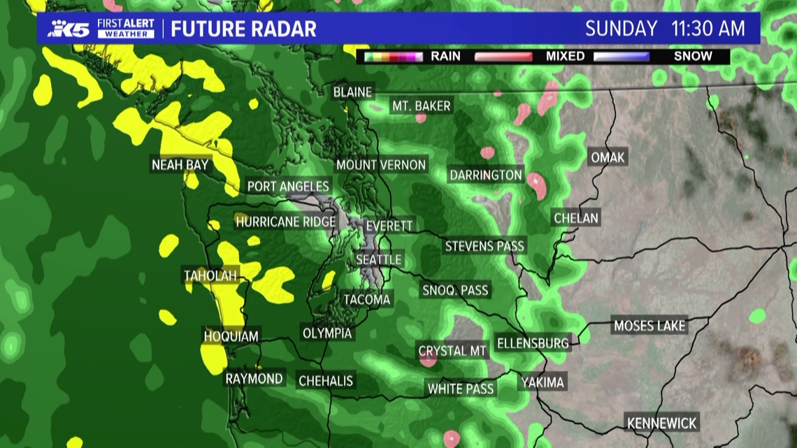 Unseasonably strong rain system hits western Washington this weekend ...
