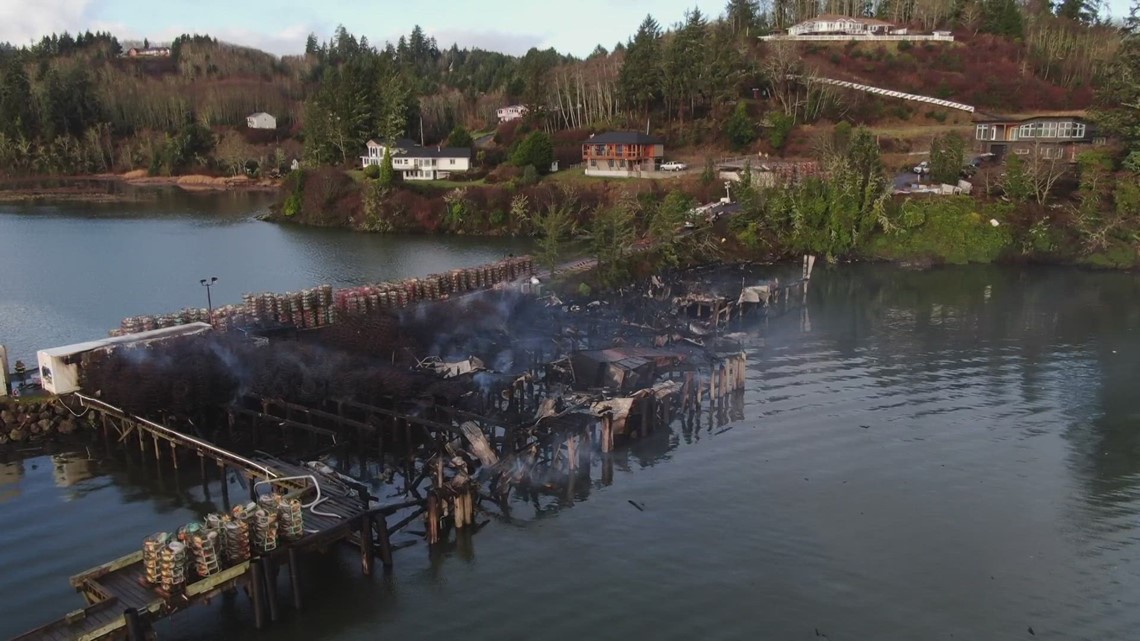 Investigation into fire at Ilwaco Landing underway | king5.com