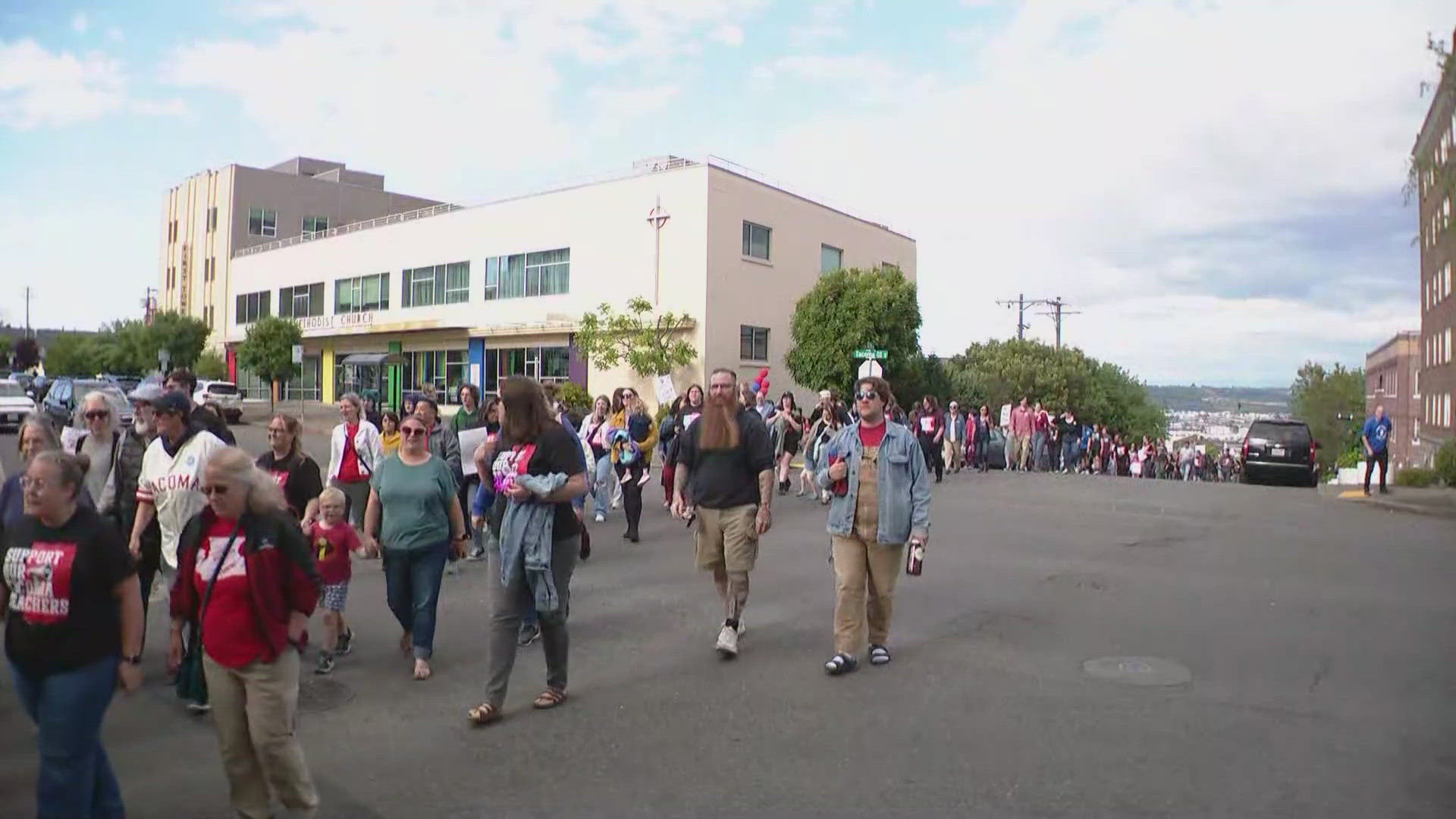 Tacoma community rallies against staff cuts amid budget crisis | king5.com