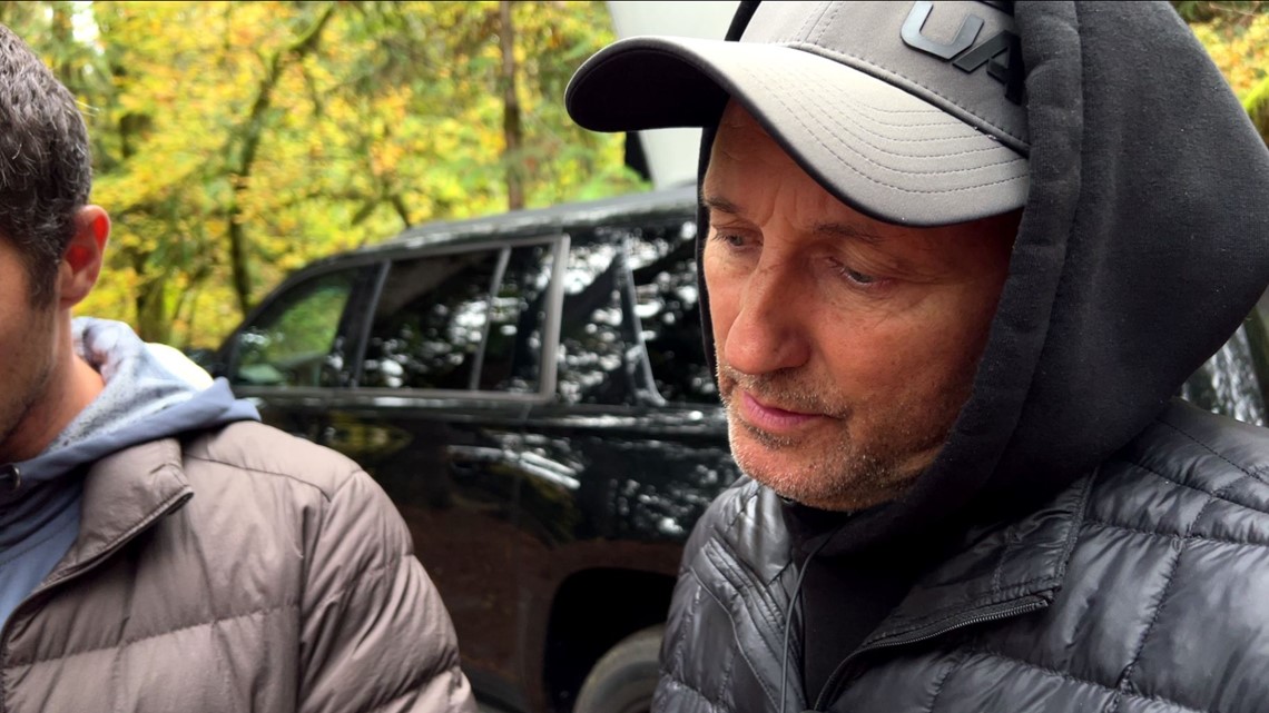 Ukrainian director Oleksandr Berezan filming in Washington | king5.com