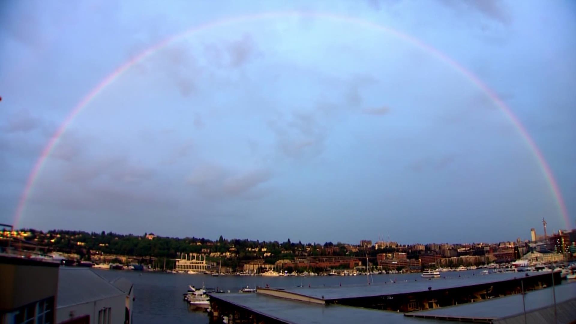 VIDEO: Beautiful rainbow above Seattle skyline | king5.com