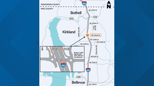 Construction begins on I-405 interchange in Kirkland | king5.com