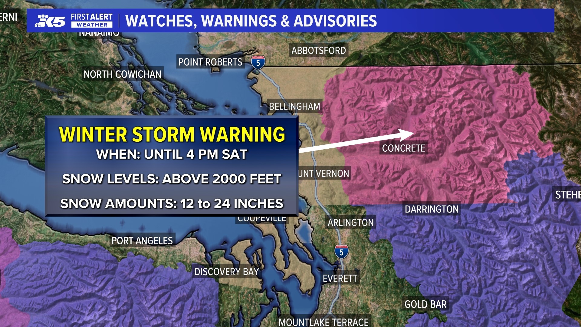 Snow, rain forecasted for western Washington, Seattle | king5.com