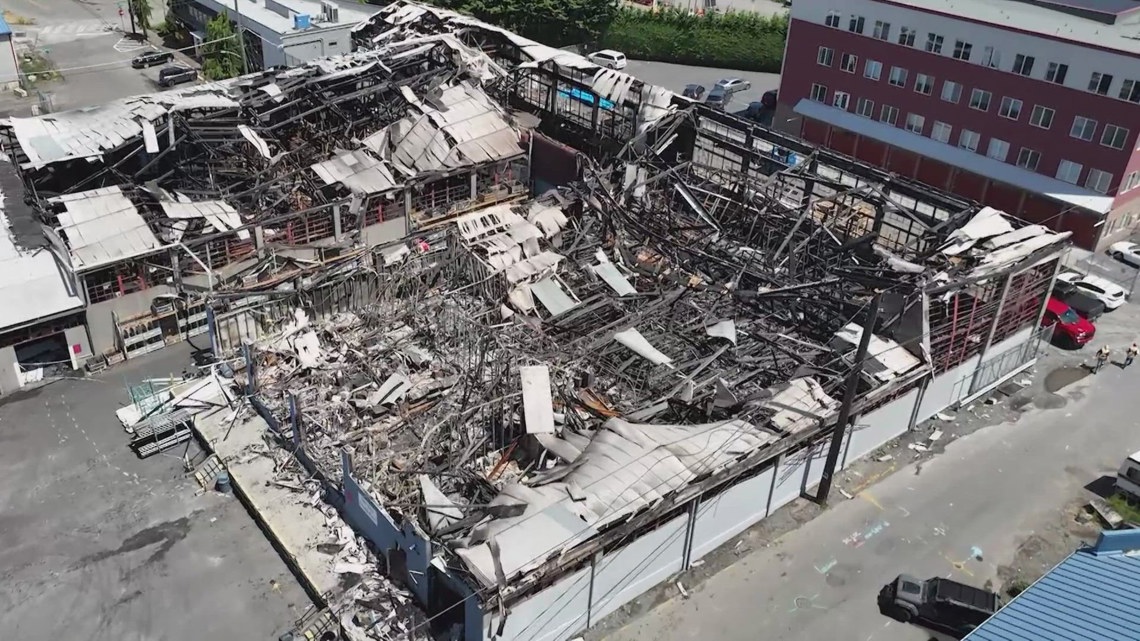 Massive Ballard warehouse fire under investigation | king5.com