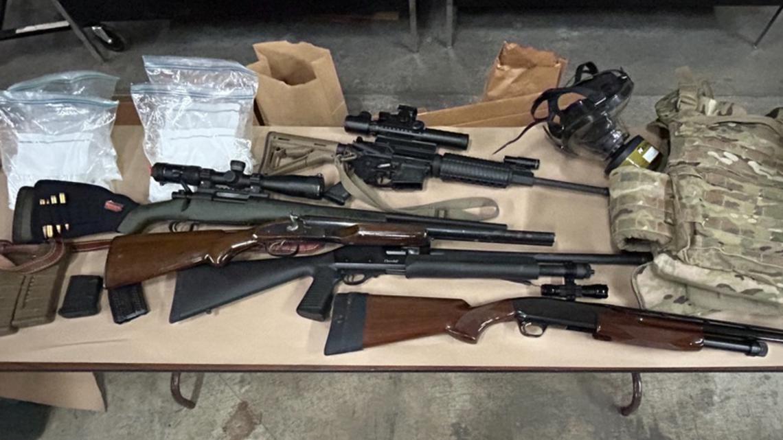 Pounds of meth, stolen guns recovered after Pierce County arrest ...