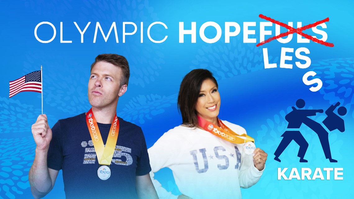 Olympic Hopeless: Jake and Mimi try karate | king5.com