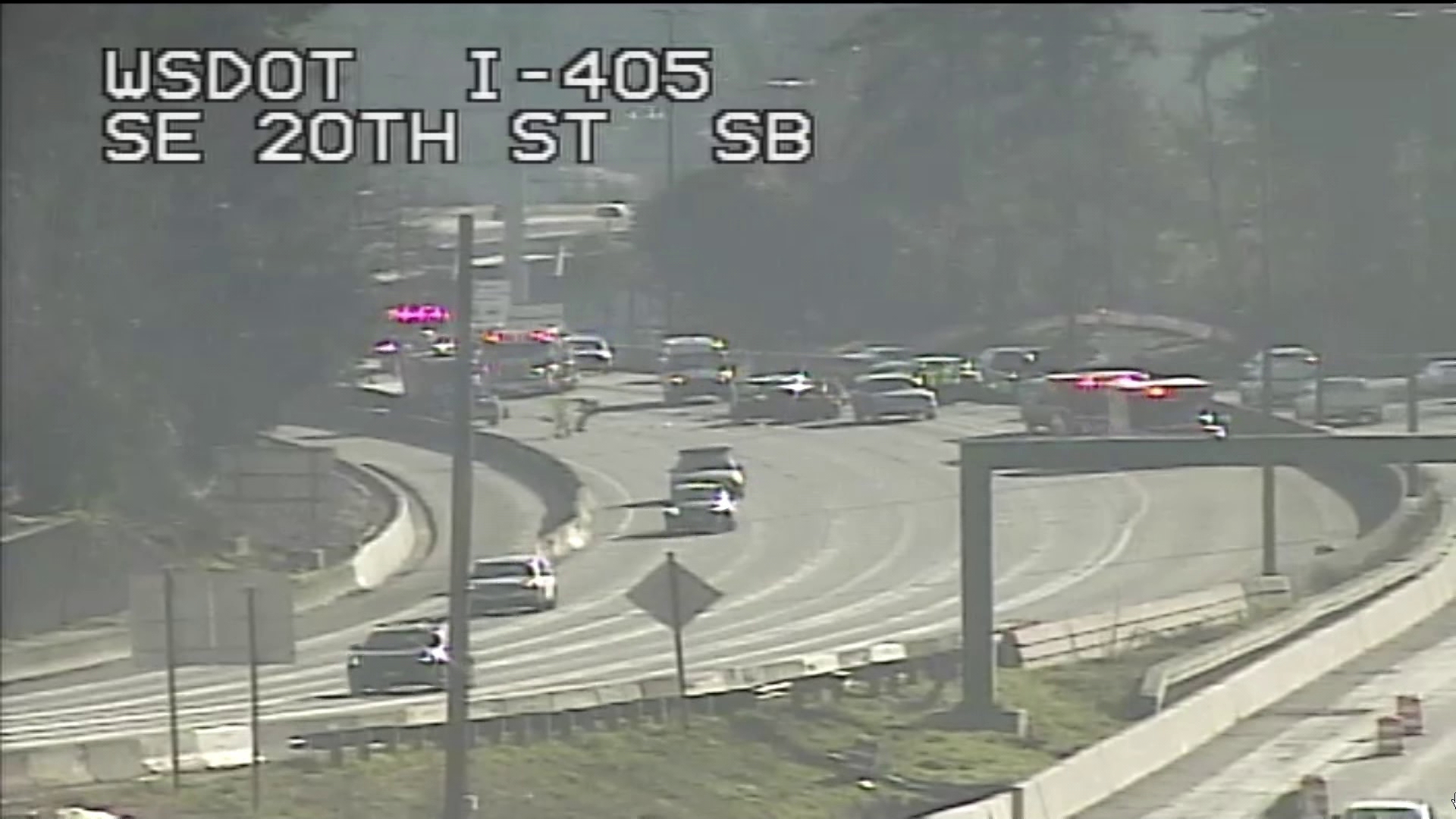 5-car crash cleared after blocking most of NB I-405 in Bellevue | king5.com