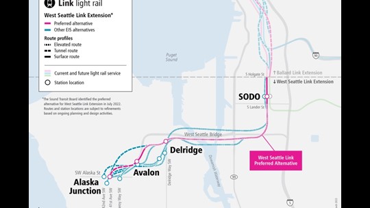 Sound Transit to finish planning phase for West Seattle Light Rail ...